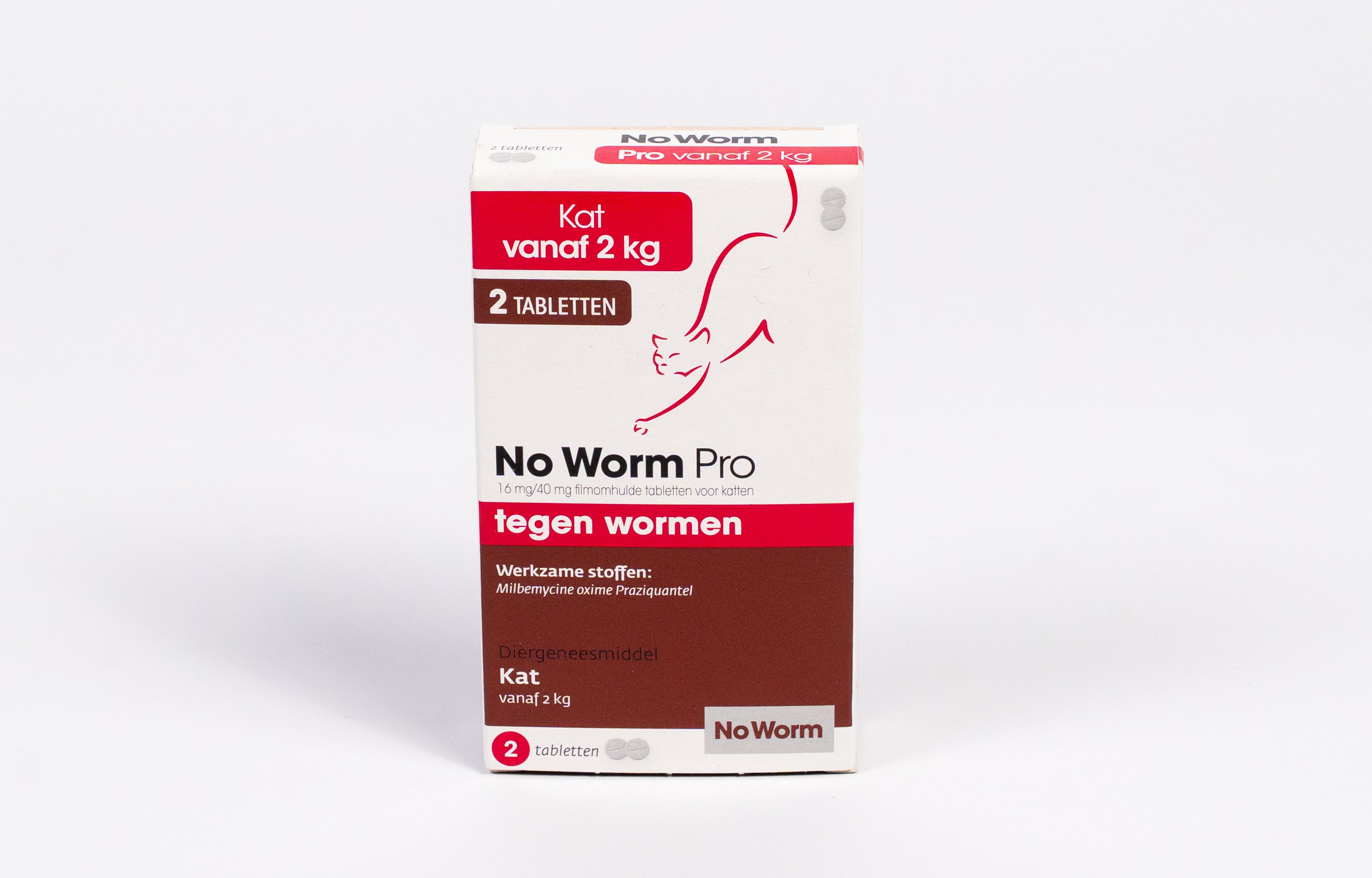 No Worm Pro Kat vanaf 2 kg - 2 Ontwormingstabletten – Alldayspetfood